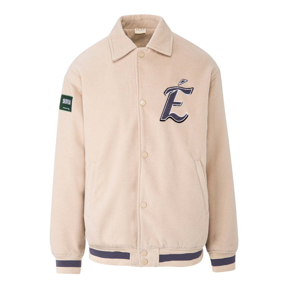 Beige Varsity Jacket – S U L É